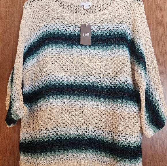 J. Jill | Sweaters | Nwt J Jill Womens Petite Medium Open Weave Sweater ...